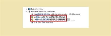 how to fix unknown usb device port reset failed error on windows 11 10