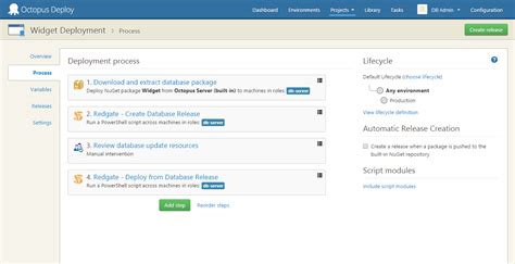 use the octopus deploy step templates dlm automation 2 product