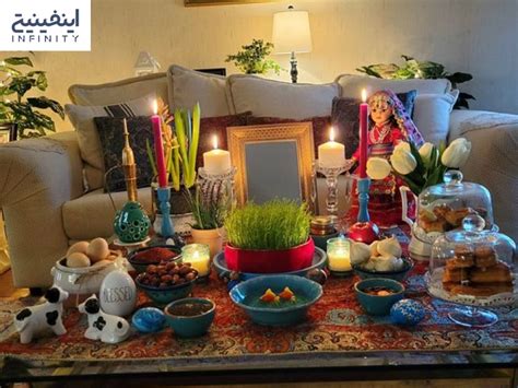 بیش از 70 ایده چیدمان و تزیین سفره هفت سین ۱۴۰۳ اینفینیتی