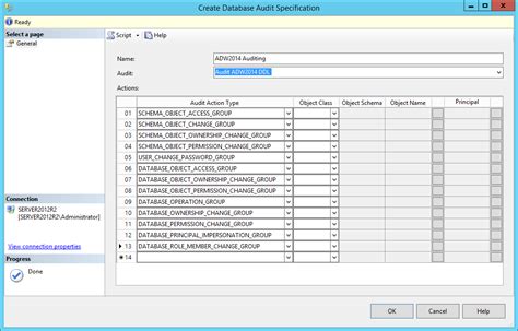 sql server database security auditing solution center