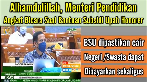 Info Terkini Bantuan Subsidi Upah Bsu Guru Honorer Dan Tendik Non Pns