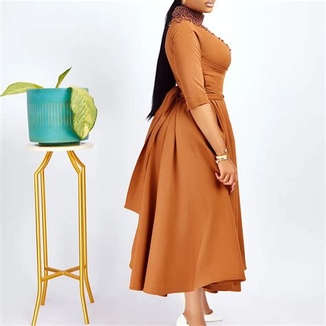 D454 New Arrival Solid Color Maxi Dresses Womens Clothing Wholesale O