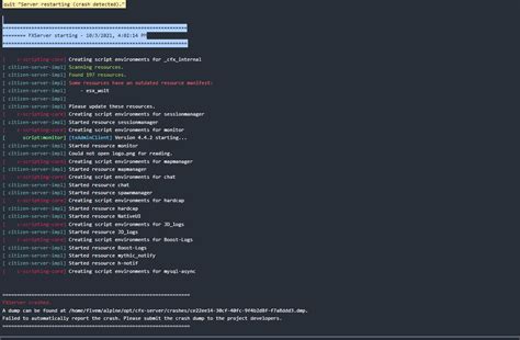 [open] fxserver keeps crashing and i don t know the problem server
