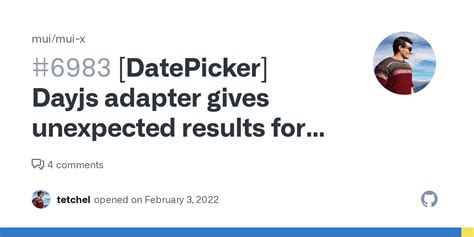 [datepicker] dayjs adapter gives unexpected results for invalid date