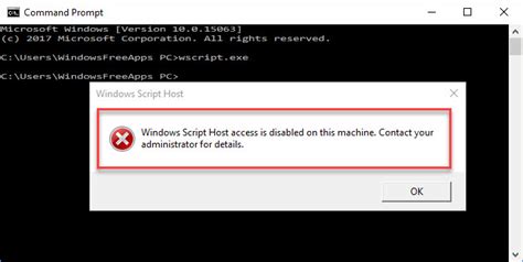 fix windows script host access is disabled on this