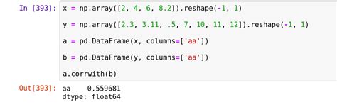 python pandas dataframe corrwith method stack overflow