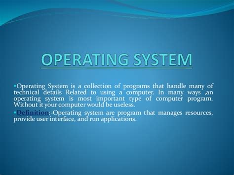 operating system ppt
