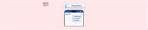 how to create popup menu in flutter scaler topics