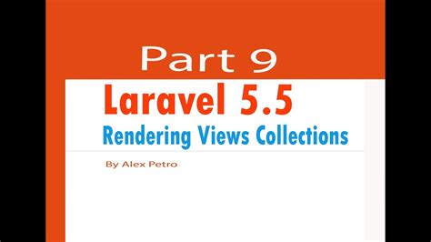 laravel 5 5 tutorial rendering views for collections part