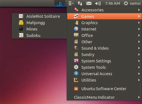 classic menu indicator ubuntu stugon