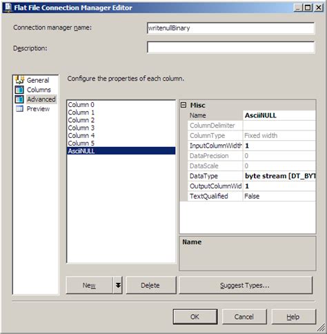sql ssis writing 0x00 hex value to flat file stack