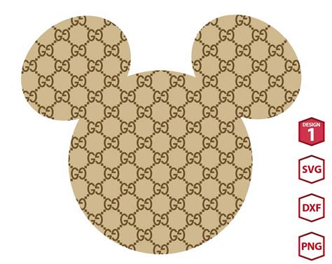 Mickey Head And Gucci Svg Mickey Mouse Svg Mickey And Gucci Svg
