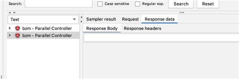 jmeter parallel controller no response data software quality