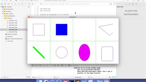 sdl2 on xcode ep3 using sdl2 gfx extension library youtube
