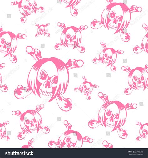 Vector Illustration Cartoon Pink Emo Girl Stock Vector Royalty Free