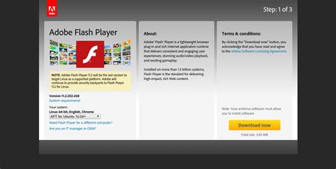 software installation apt way to get adobe flash player latest