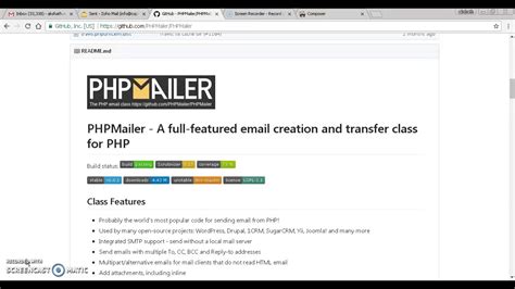send mail form localhost using php mailer and smtp youtube