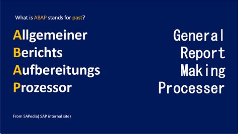 do you know abap as a programing language sap blogs