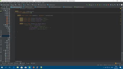 java i cannot get the app to construct an sqlite database stack