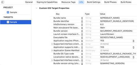 xcode 13 missing info plist