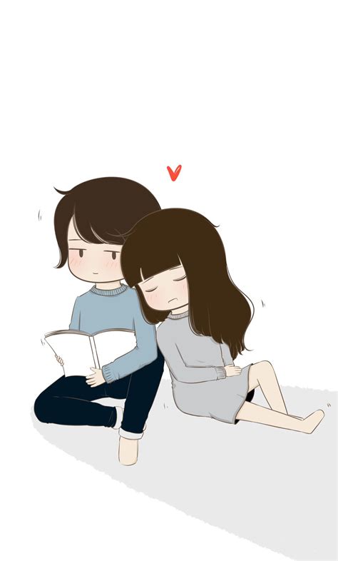 Cute Anime Chibi Couple Drawing