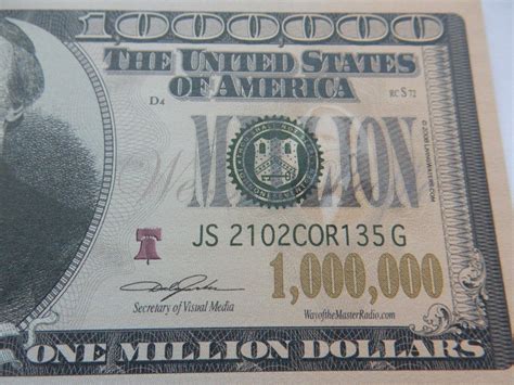 New 5 1 000 000 Banknote Bills 1000000 Bank Note One 1 Million