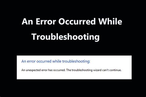 sửa lỗi an error occurred while troubleshooting ” in windows pc
