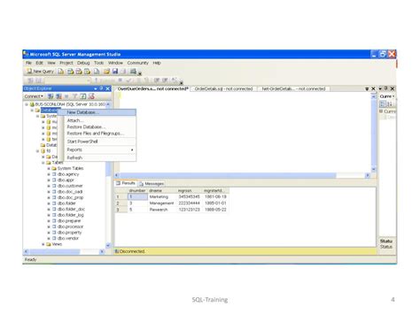 ppt sql training powerpoint presentation free download