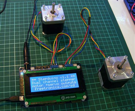 stepduino stepper motor controller freetronics
