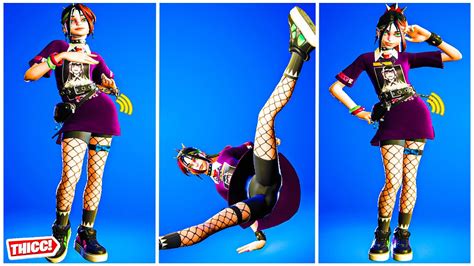 New Fortnite Helsie Skin Showcase Thicc 🍑 Cute Chapter 4 Outfit 😘best