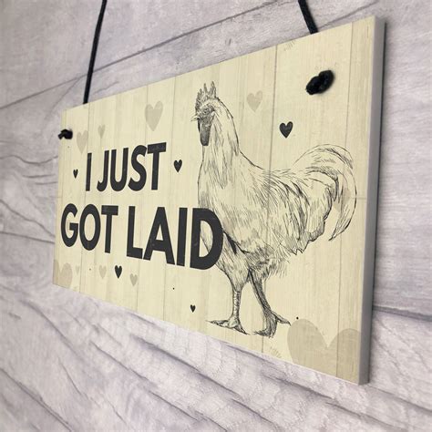 Chicken Rooster Funny Chicken Coop Hen House Plaque Novelty Garden Gate