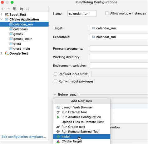 cmake install clion documentation