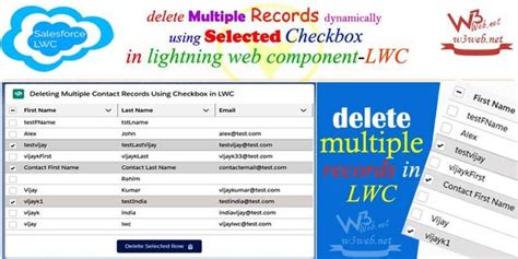 deleting multiple records dynamically with checkbox in lwc r