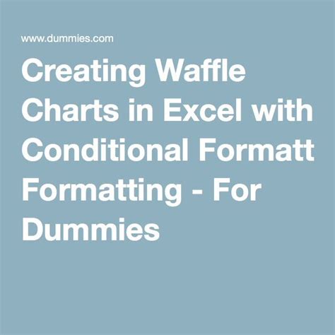 creating waffle charts in excel with conditional