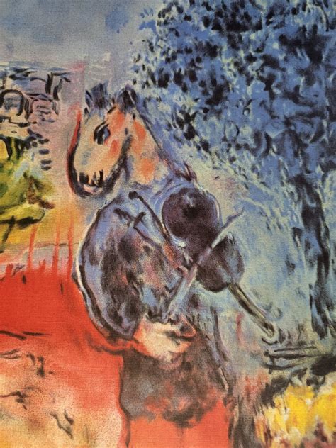 Marc Chagall Signed Lithograph Eiffel Tower Serenade Etsy