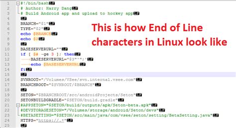 convert windows s end of line characters into unix and vice verse