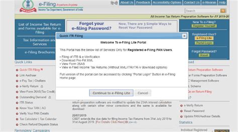 Income Tax Return Itr E Filing Online For Ay 2019 20 How To File Itr