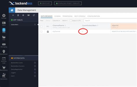 how to track message subscribers using event handlers backendless