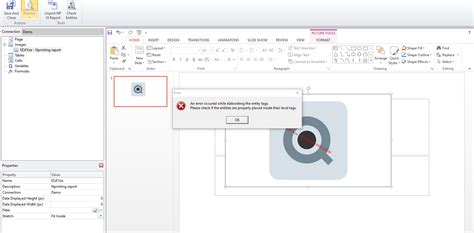solved an error occurred while elaboration the entity tag qlik