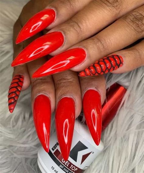 Red Stiletto Nails 9 Radiant Designs To Try In 2024 Naildesigncode