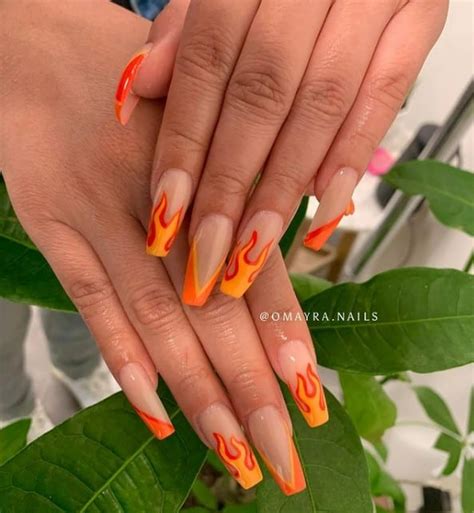 44 Flame Nail Art Designs For An Edgy Fiery Manicure