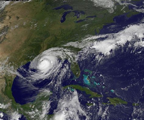 Isaac Is Seen Churning In The Gulf Of Mexico After Making Landfall On