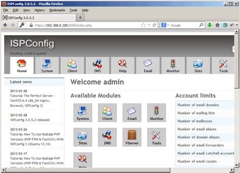 the perfect server ubuntu 13 04 apache2 bind dovecot ispconfig 3