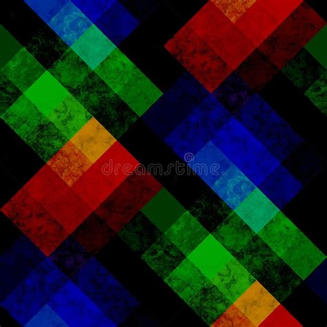 Seamless Geometrical Pattern In Bright Stock Illustration