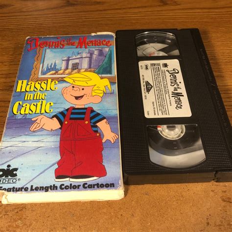 Dennis The Menace Hassle In The Castle Vhs Vcr Video Tape Used Missing