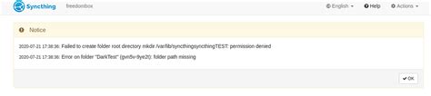 error says failed to create folder root directory mkdir var lib