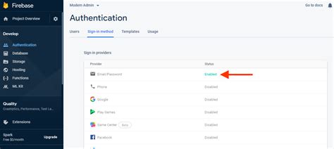 firebase setup modern admin angular 14 bootstrap 5 admin dashboard