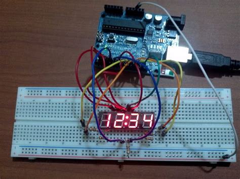 arduino powering up a 4 digit 7 segment led display arduino projects