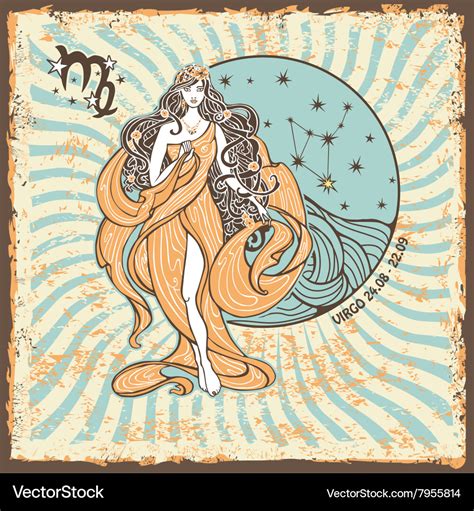 Paper Virgo Astrology Card Art And Collectibles Pe