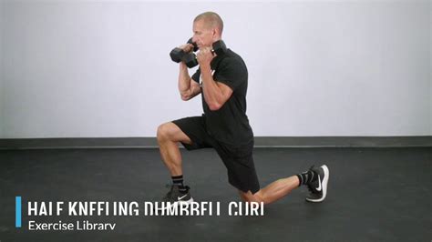 Half Kneeling Dumbbell Curl Opex Exercise Library Youtube